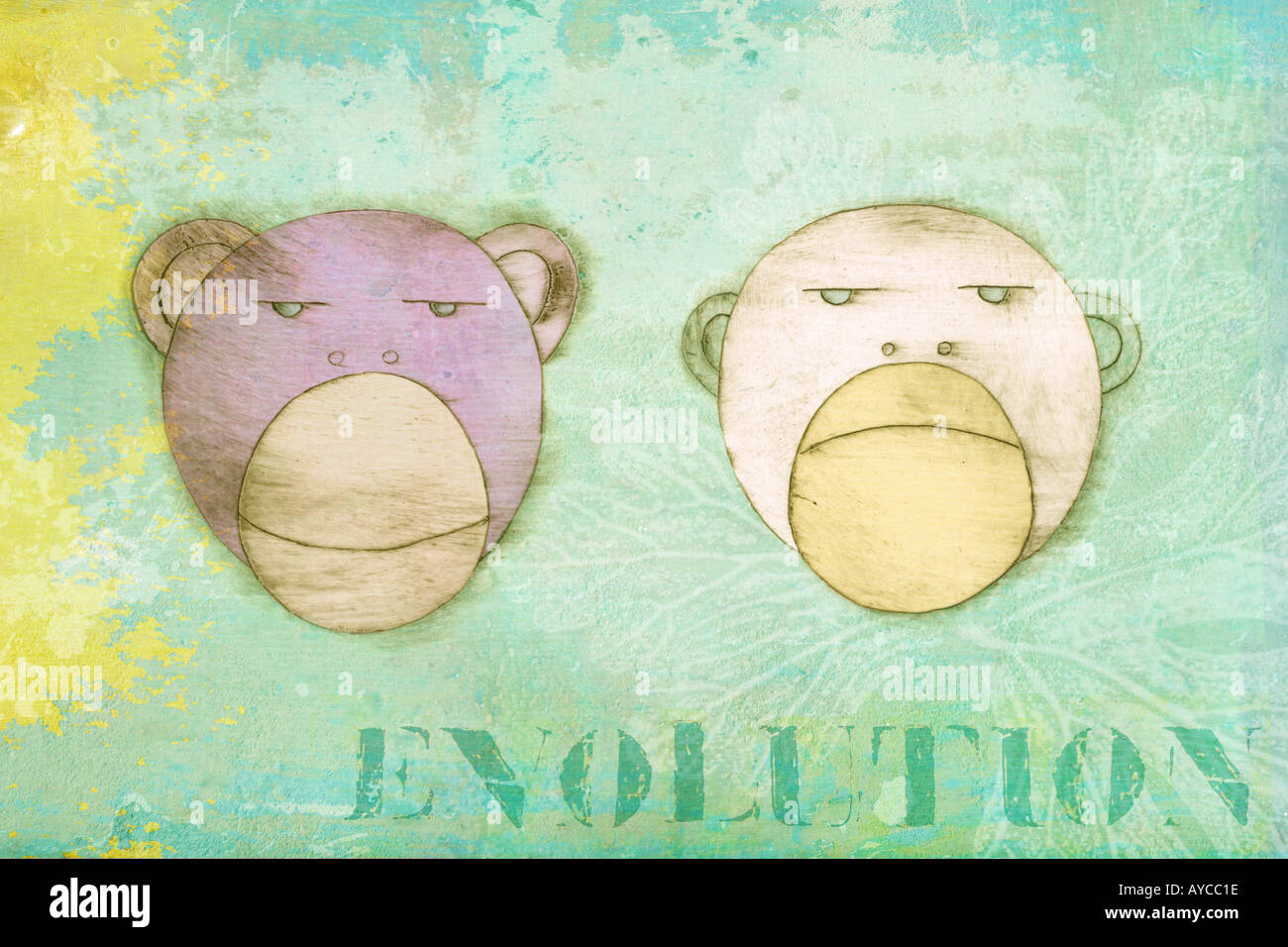 Monkey to human evolution hi-res stock photography and images - Alamy
