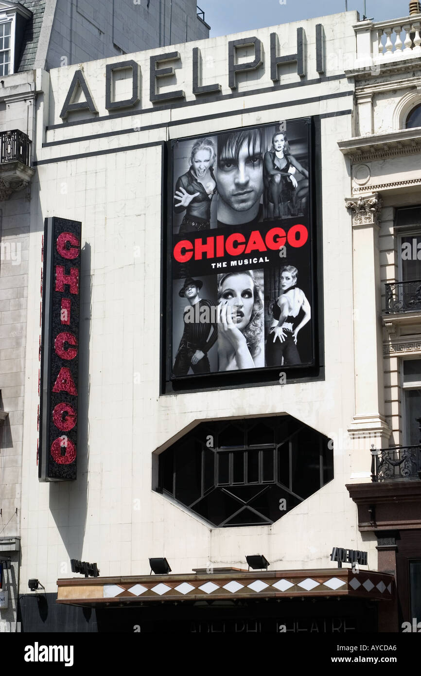 Adelphi Theatre Chicago Strand London England UK Stock Photo - Alamy