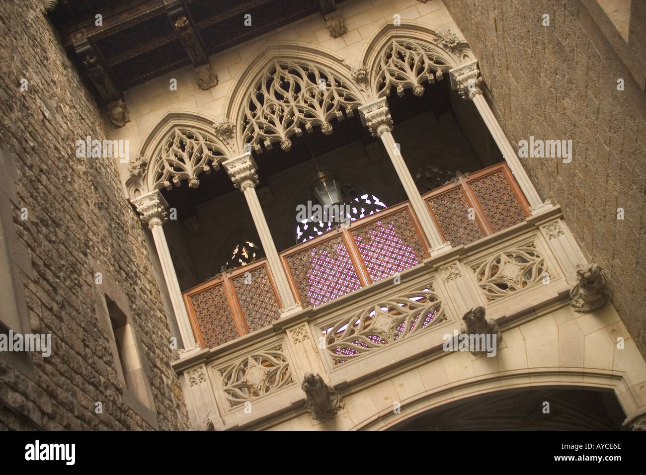 Barrio Gothic Barcelona Spain Stock Photo - Alamy