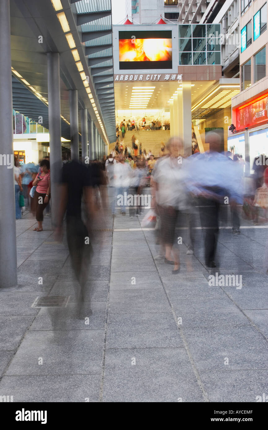 People Going Into Mall, Kowloon Stock Photo - Alamy