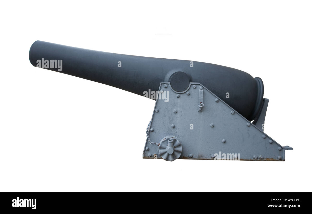 Simple Cannon on White Background Stock Photo - Alamy