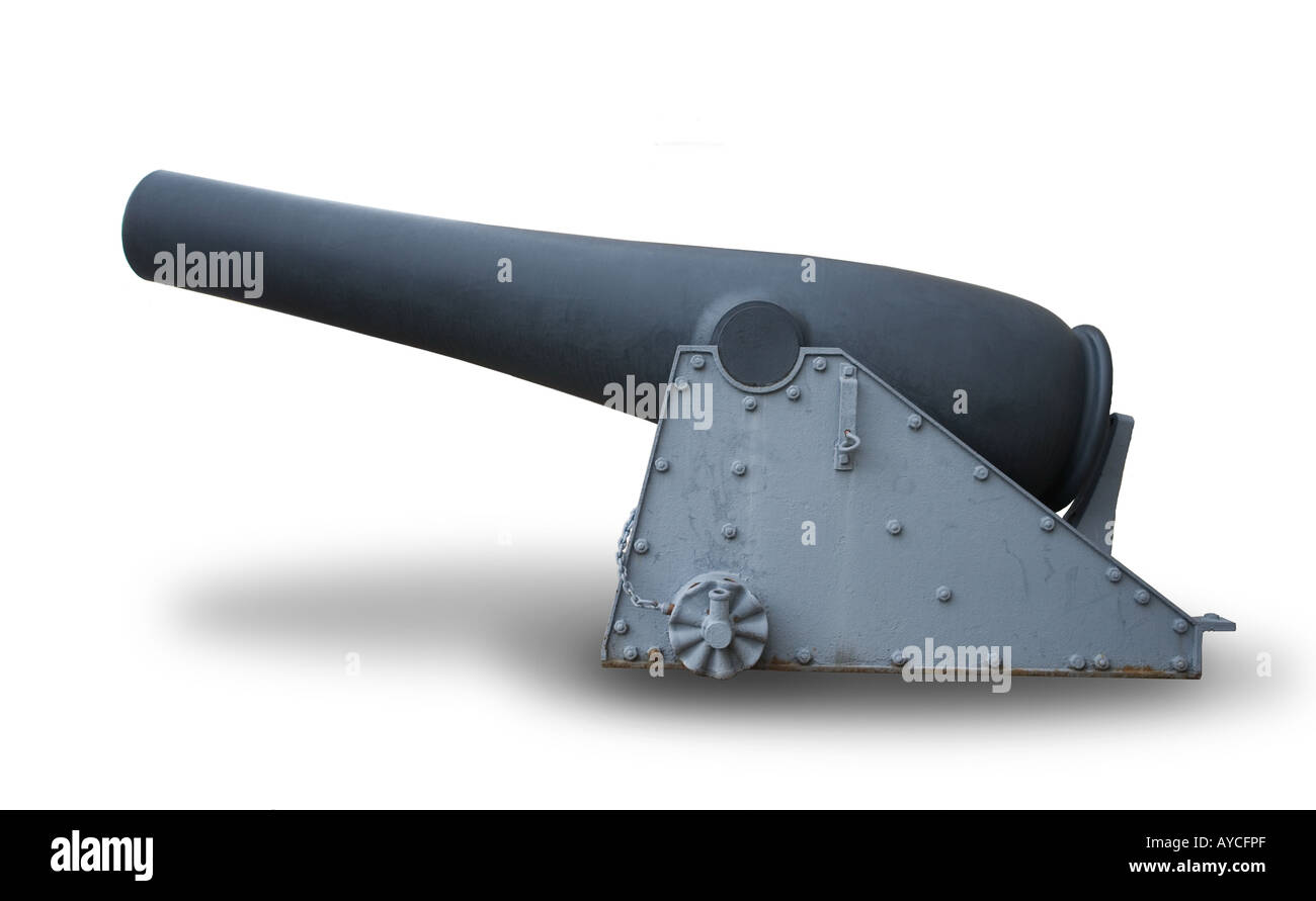 Simple Cannon on White background with shadow Stock Photo - Alamy