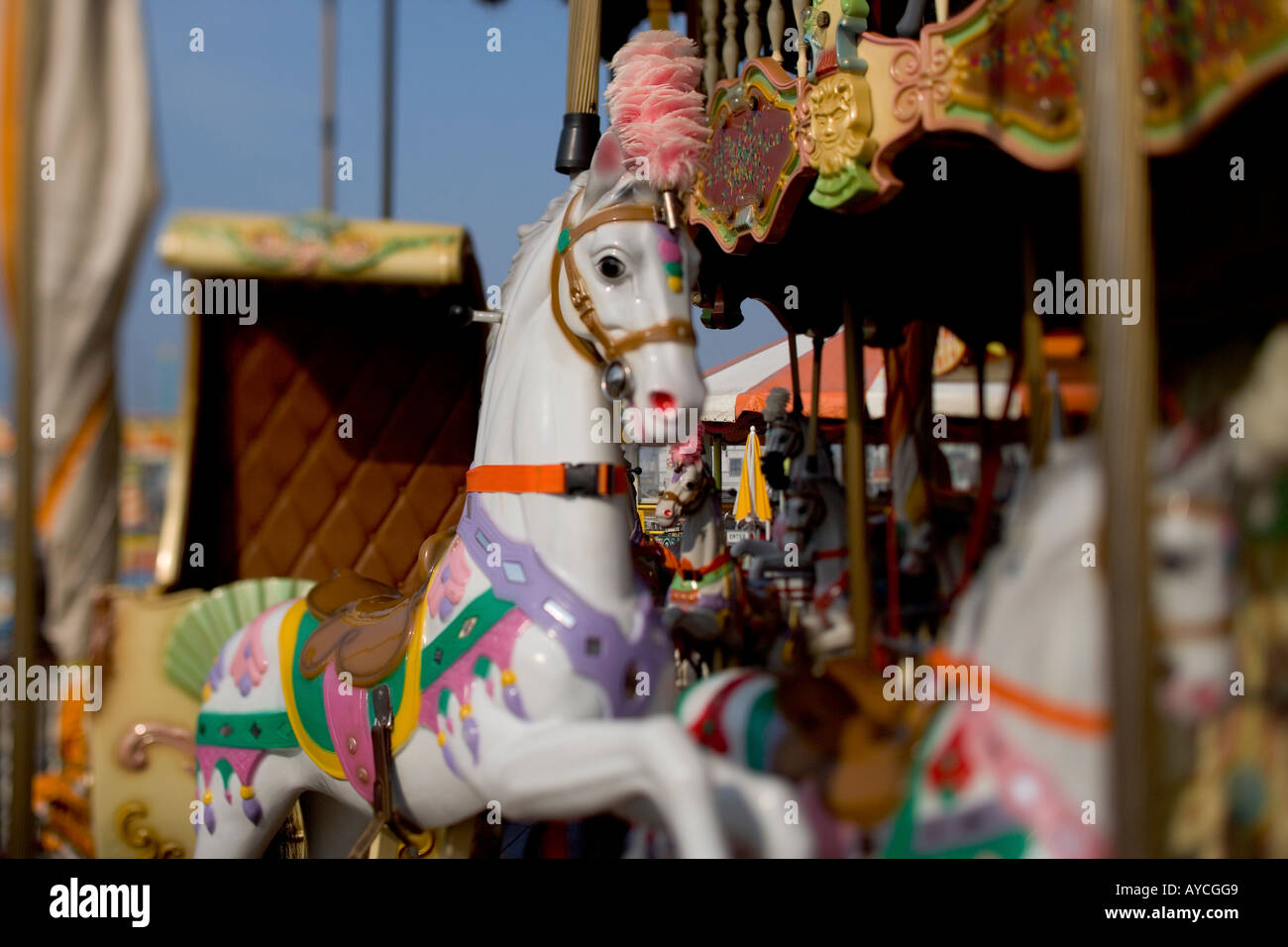 Merry go round horses Wildwood New Jersey Stock Photo - Alamy