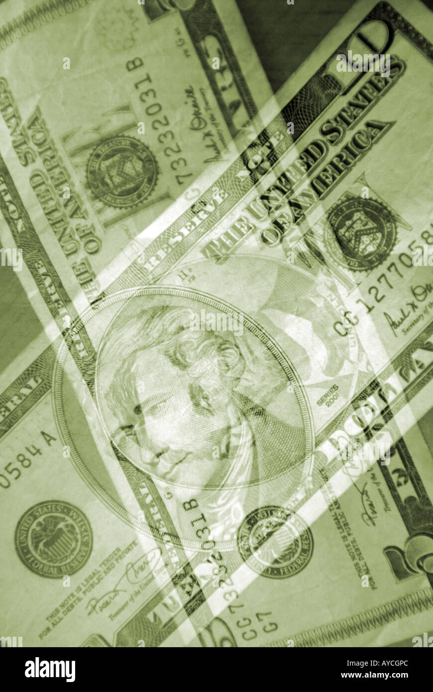 Money US Banknotes in a collage layered together Stock Photo - Alamy