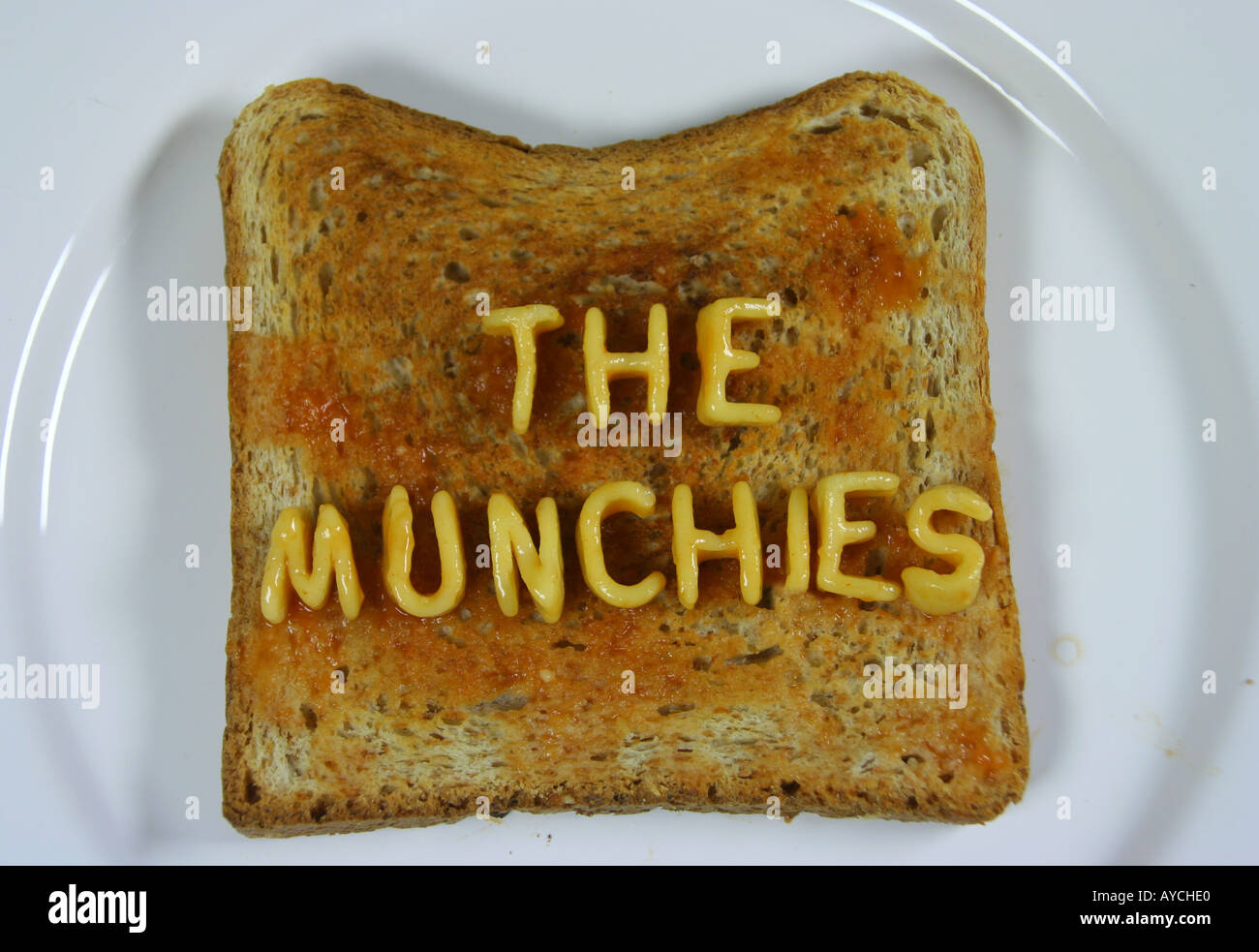 the words the munchies written on toast using alphabetti spaghetti past ...