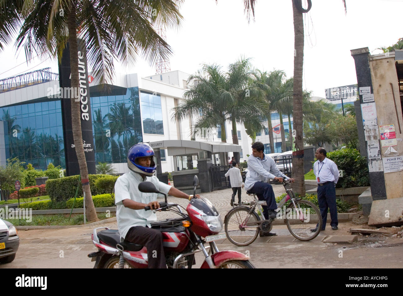 Accenture and HSBC modern office block building in Bangalore India ...