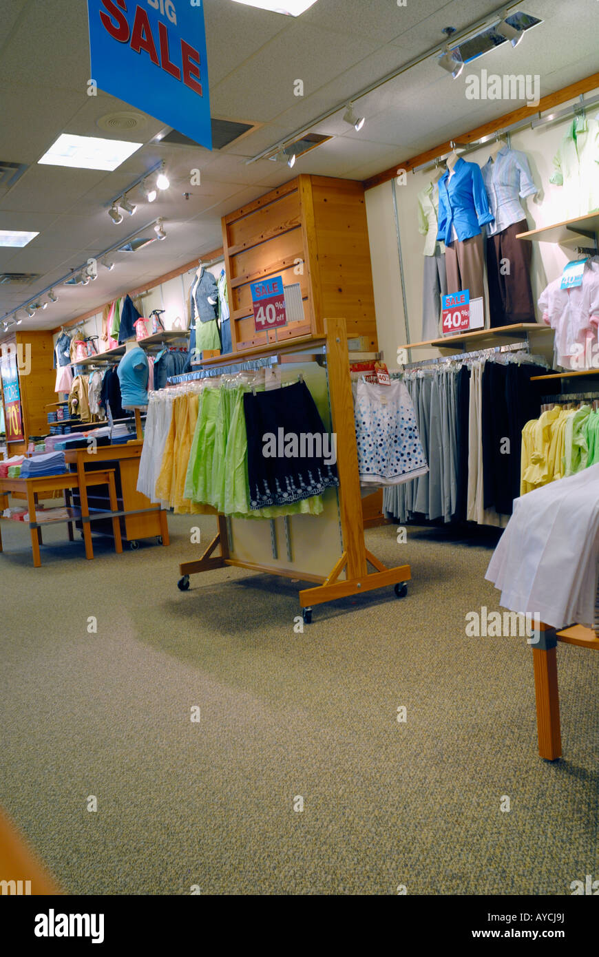 Retail store interior Stock Photo - Alamy