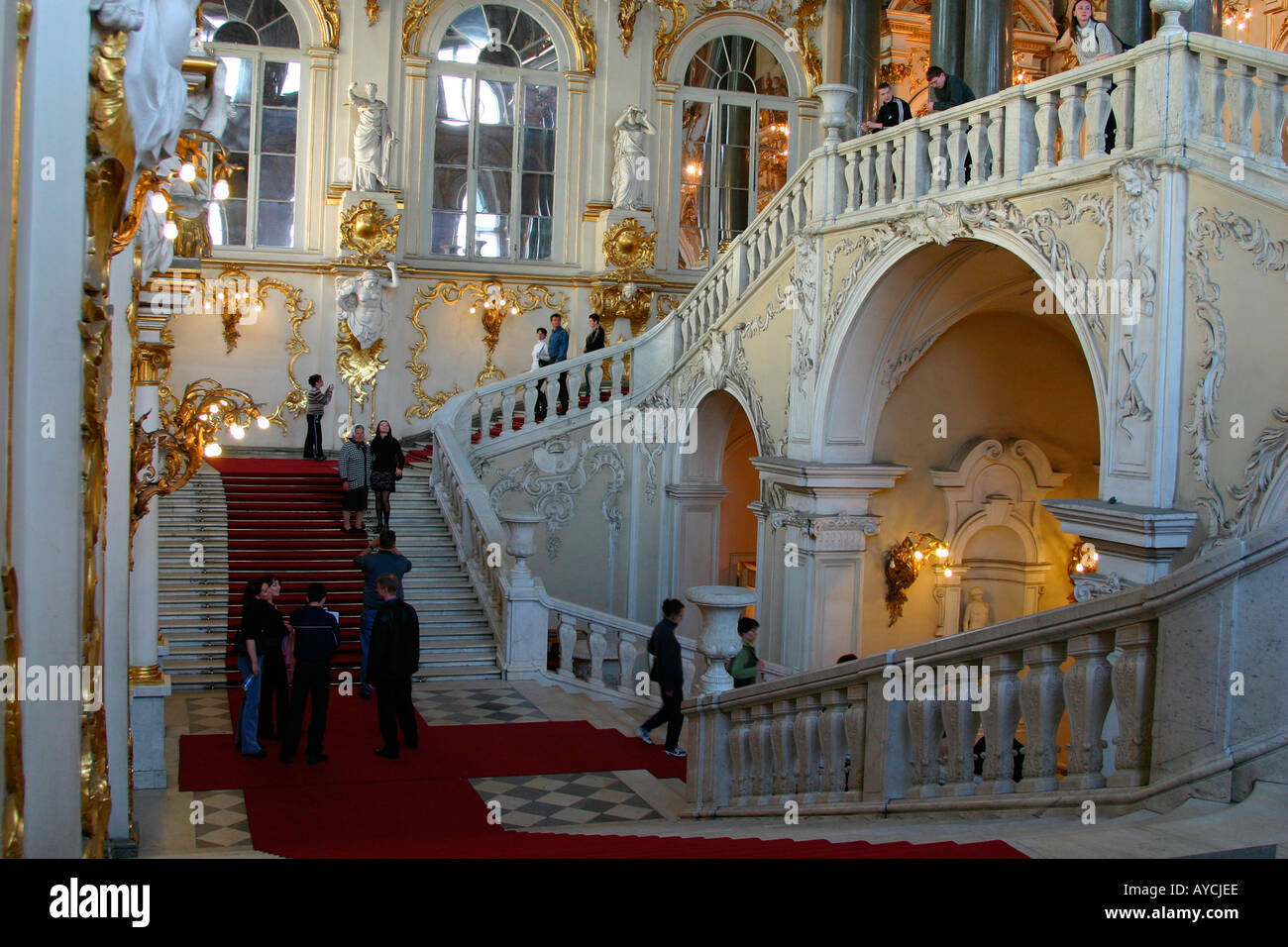 Staircase entrance hermitage st hi-res stock photography and images - Alamy