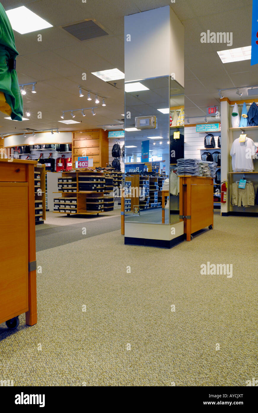 Retail store interior Stock Photo - Alamy