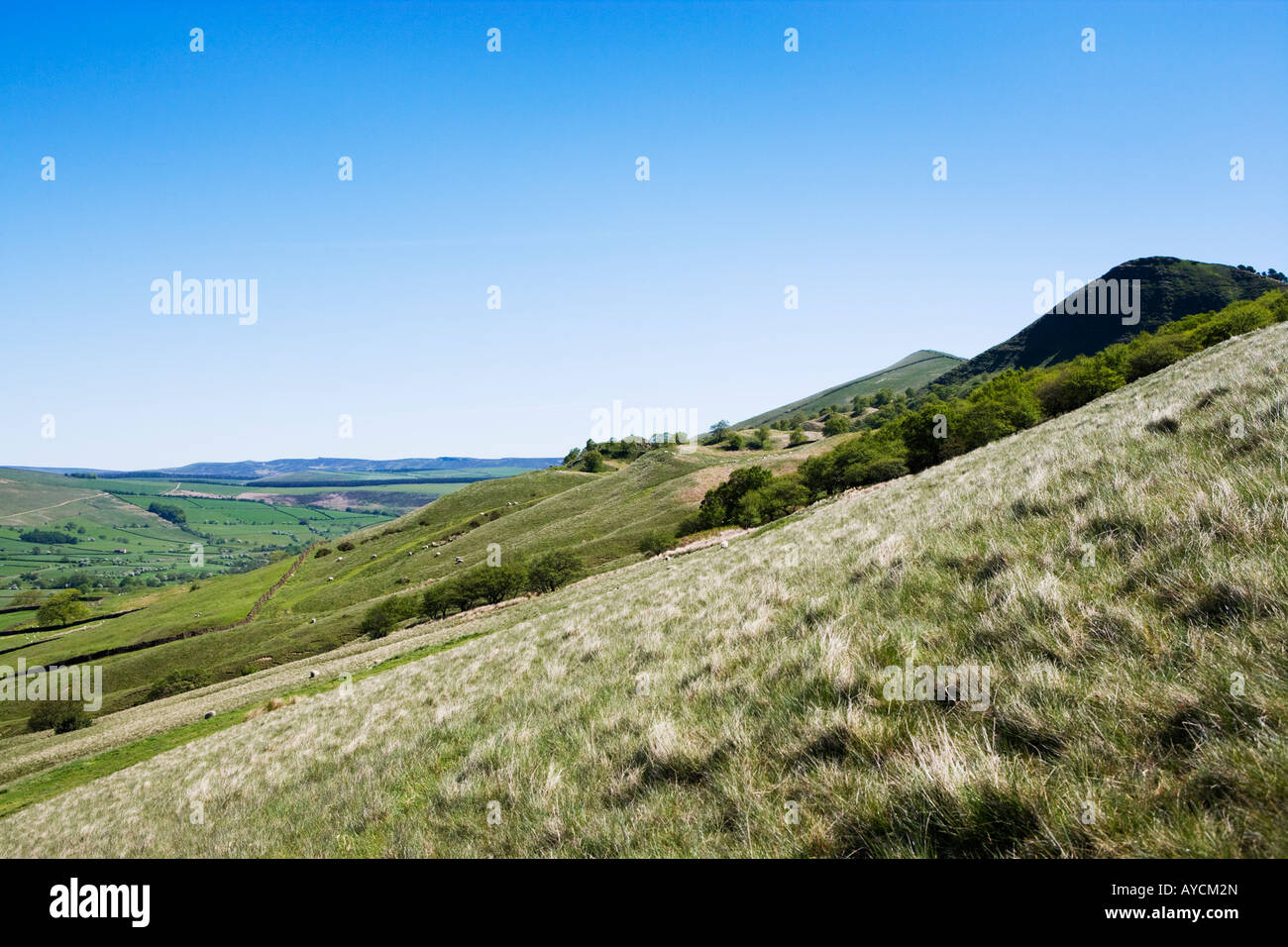 "Mam Tor" Mountain Looking At "The Vale Of Edale", Edale "The Peak ...