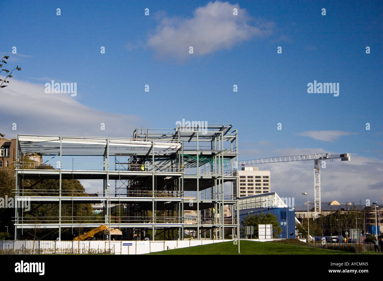 Construction work along the Riverside in Dundee Scotland,UK Stock Photo ...