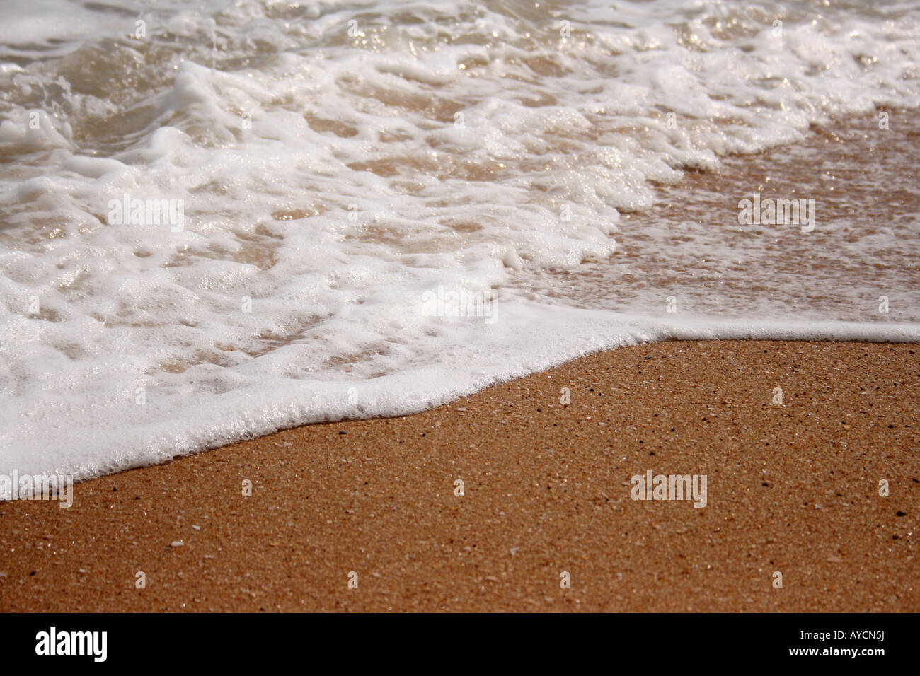 waves on sand Stock Photo - Alamy