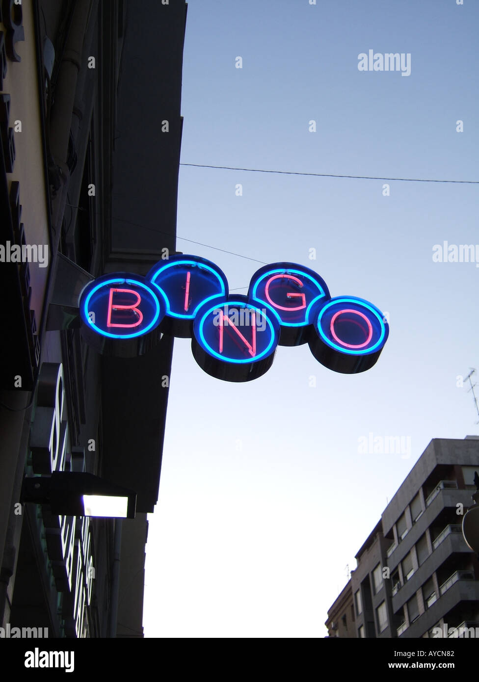bingo hall sign Stock Photo - Alamy