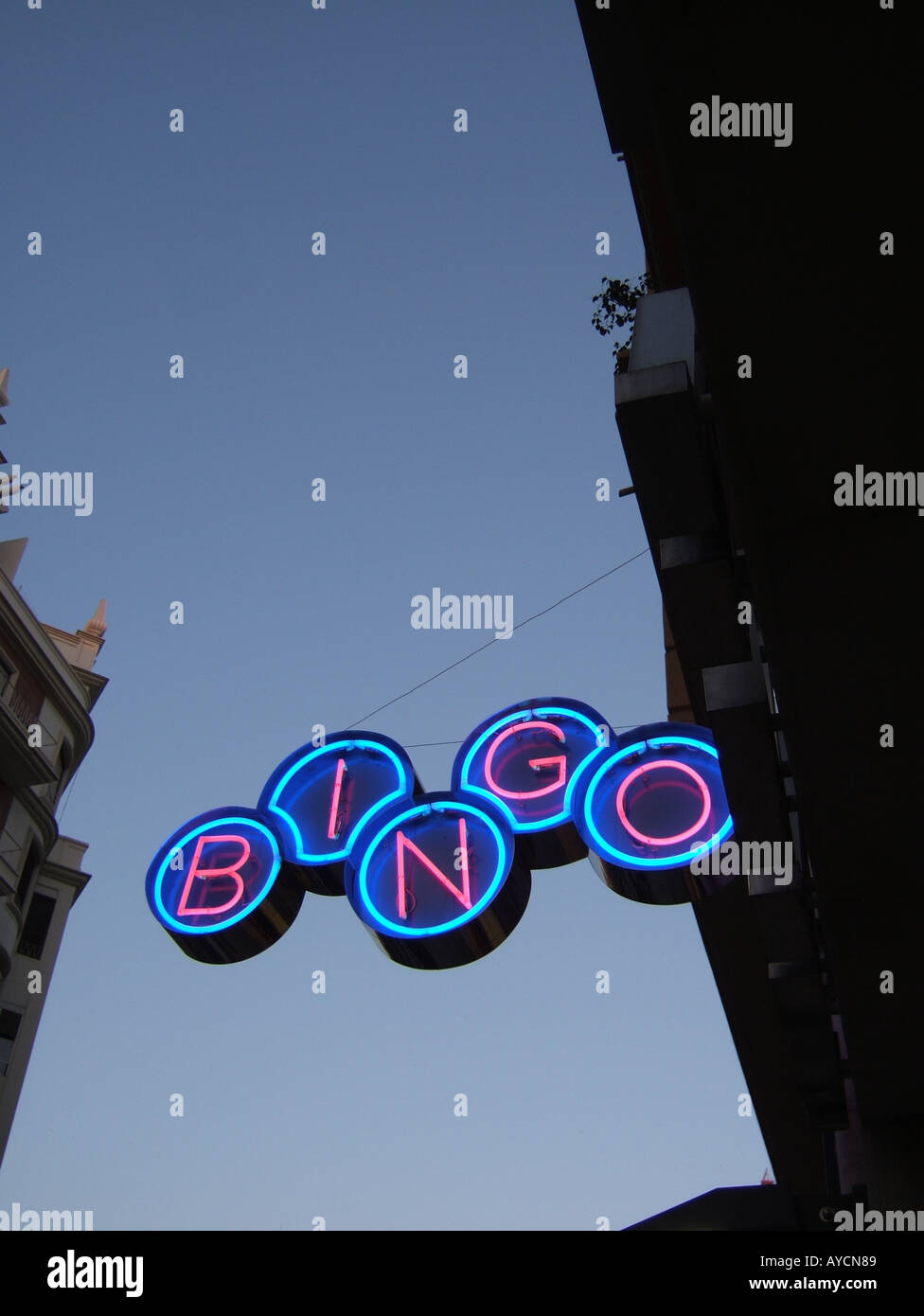 bingo hall sign Stock Photo - Alamy