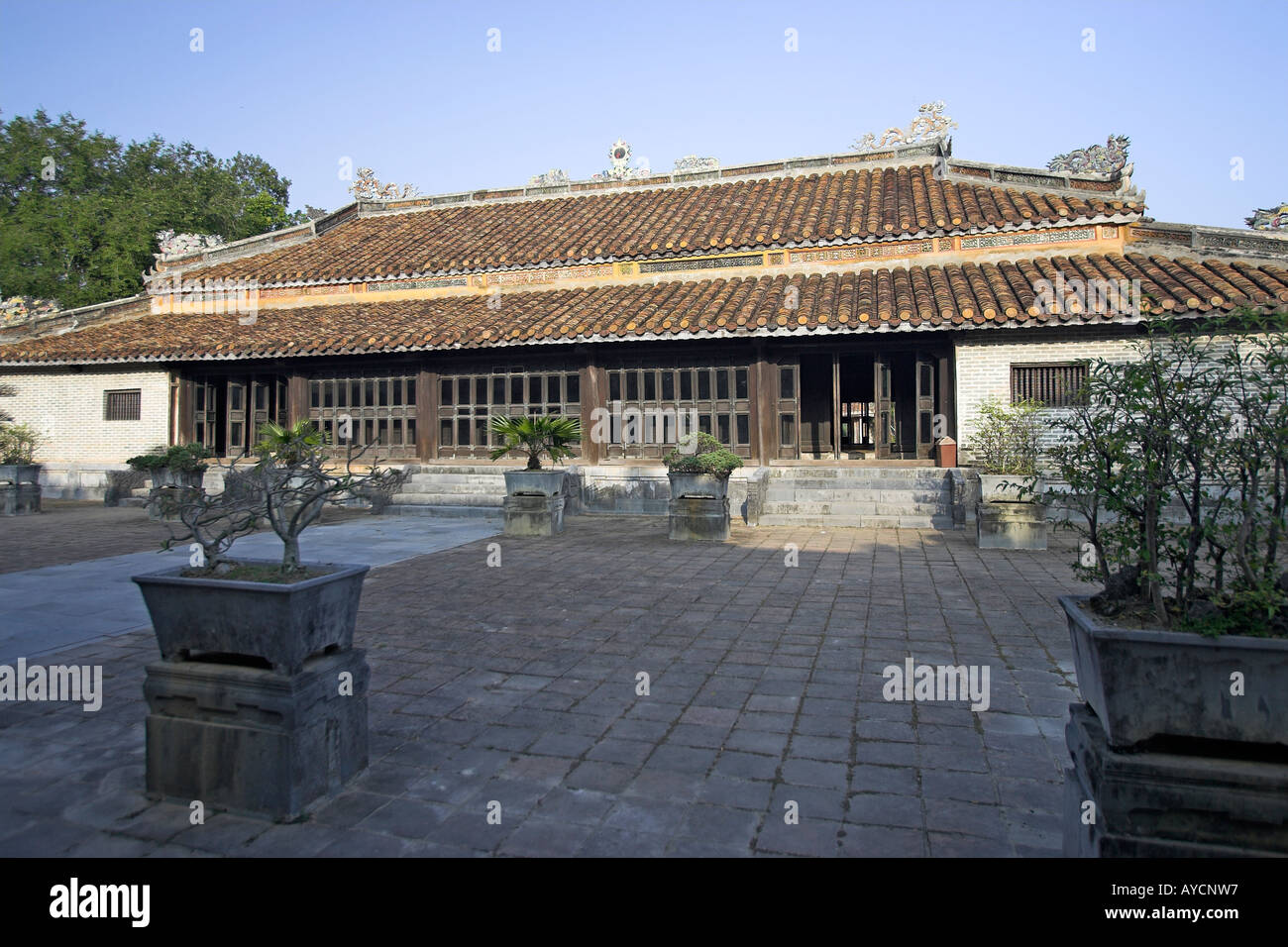 Tomb complex of Emperor Tu Duc near Hue central Vietnam Stock Photo - Alamy