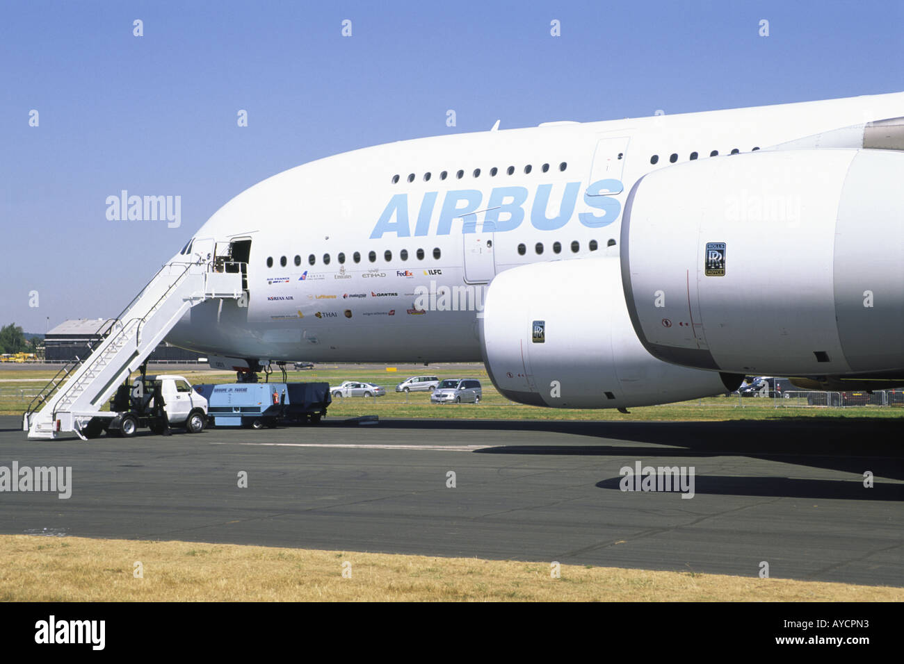 Double decker long haul air hi-res stock photography and images - Alamy