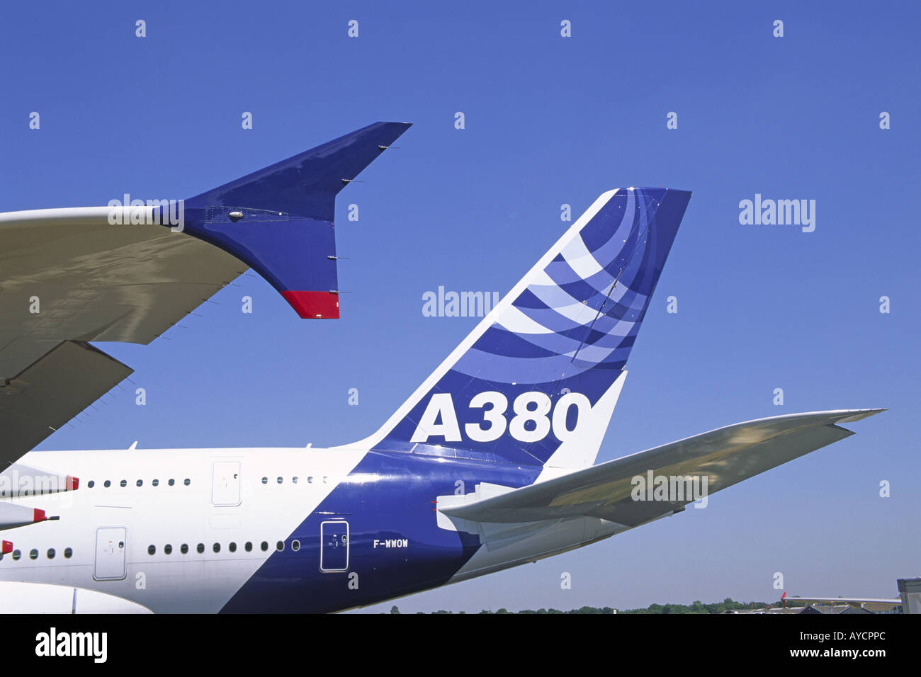 Airbus a380 winglet winglets hi-res stock photography and images - Alamy