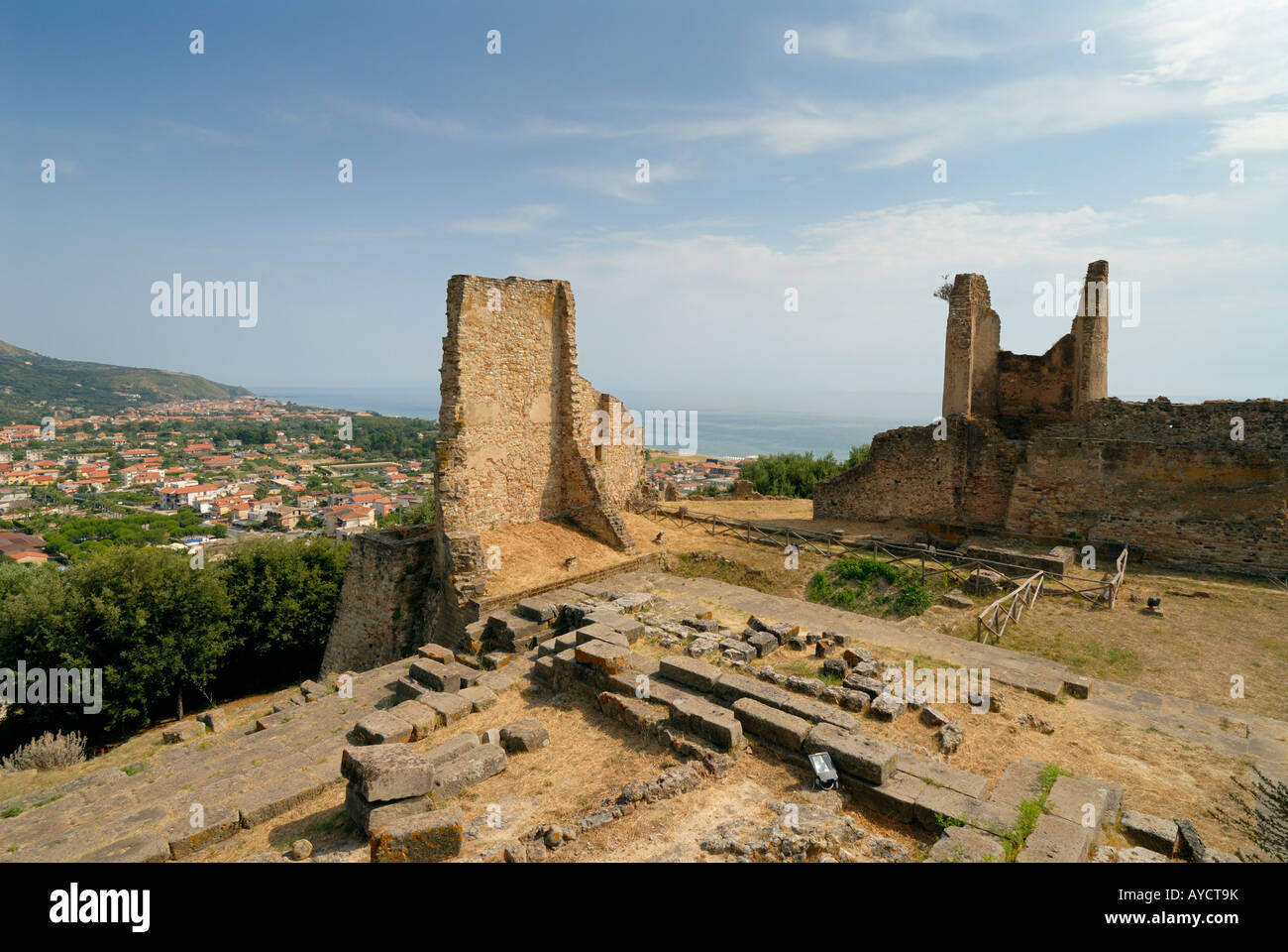 Velia Italy Archaeological remains of the ancient town of Elia Stock ...
