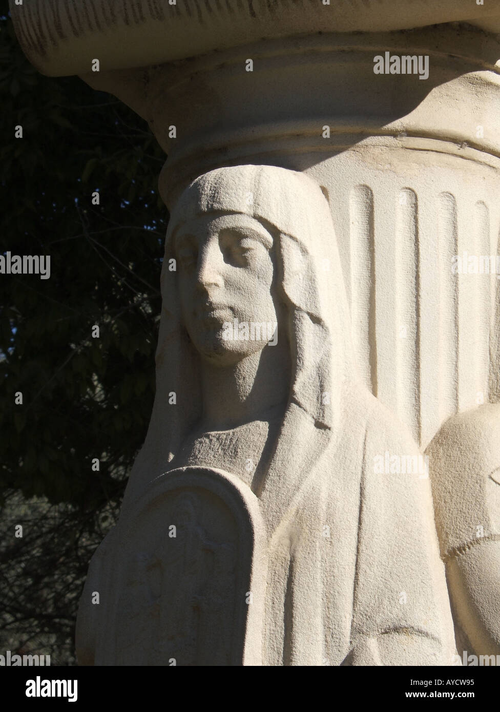 statue in jardines del real gardens, valencia, spain Stock Photo - Alamy