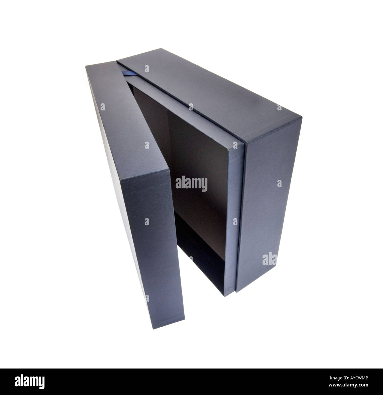 CUBE CUBOID black dark box blackbox giftbox package carton cutout on ...