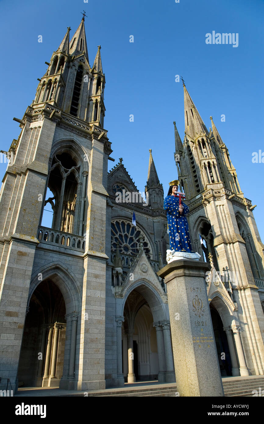 Dramatic view of the basilica at Pontmain Mayenne France Stock Photo ...