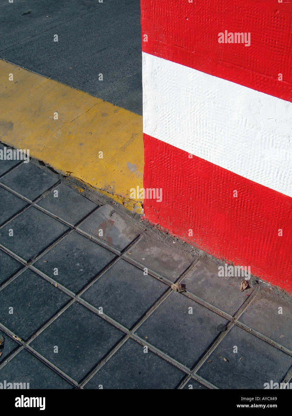 colourful road markings Stock Photo - Alamy