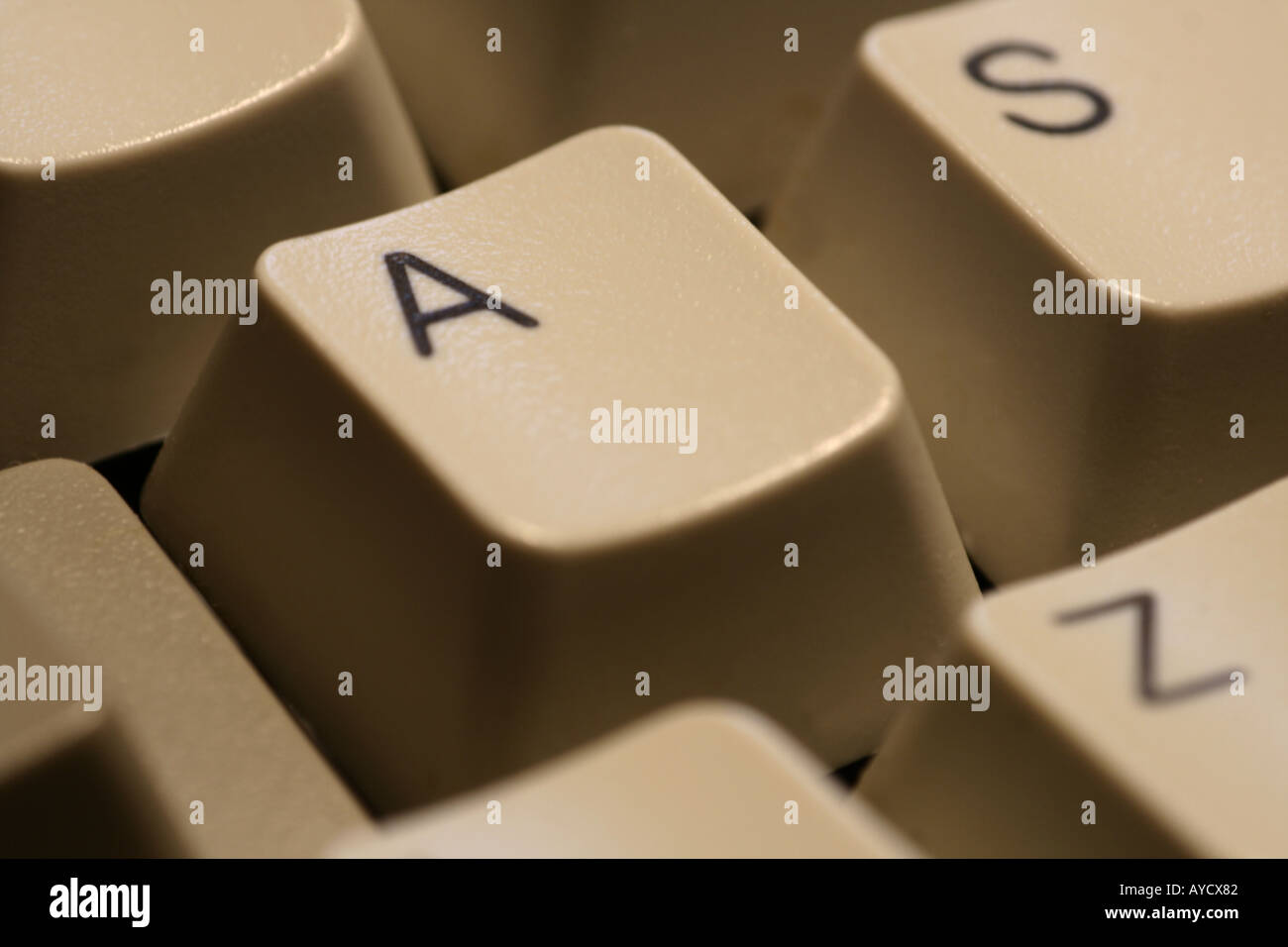 Keyboard Letter A Stock Photo - Alamy
