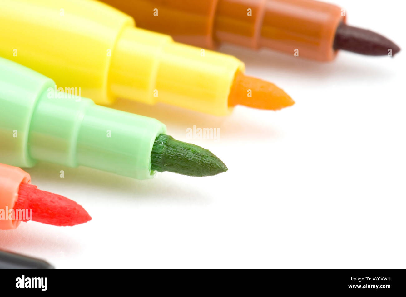 series object on white soft tip pen Stock Photo - Alamy