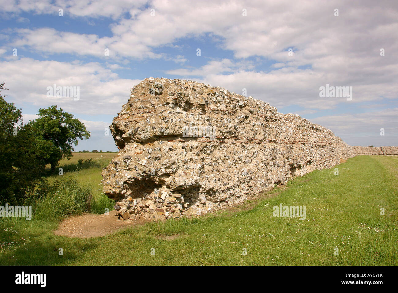 Burgh castle roman fort norfolk hi-res stock photography and images - Alamy