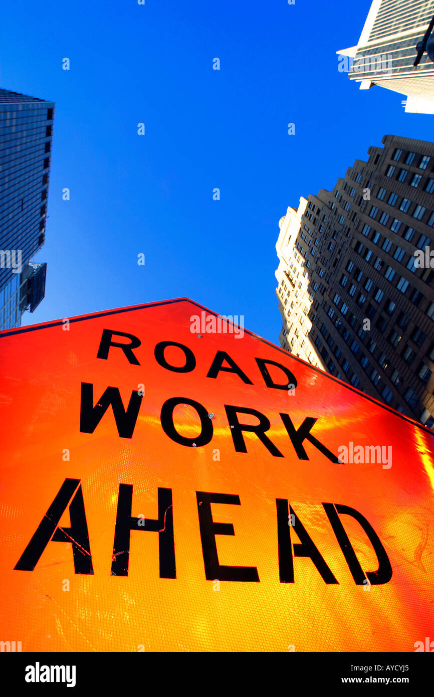 NYC Road Sign Stock Photo - Alamy