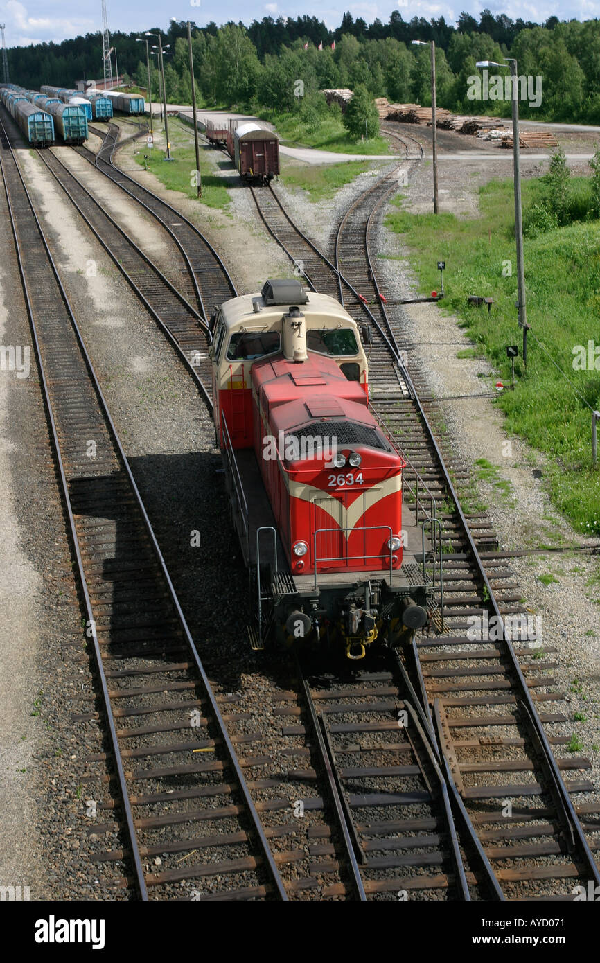 Diesel engine locomotive Stock Photo - Alamy