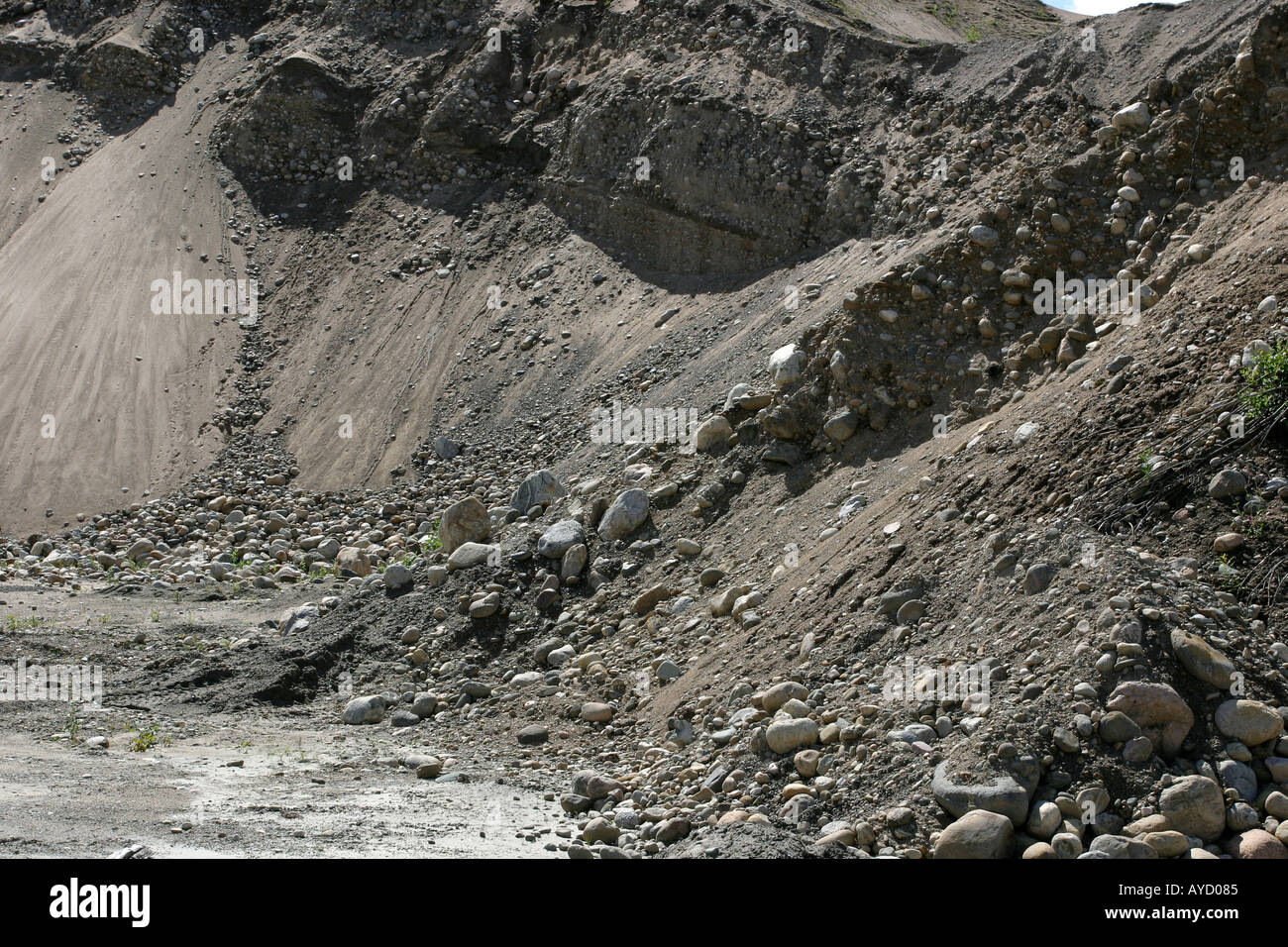 Gravel extraction area Stock Photo - Alamy