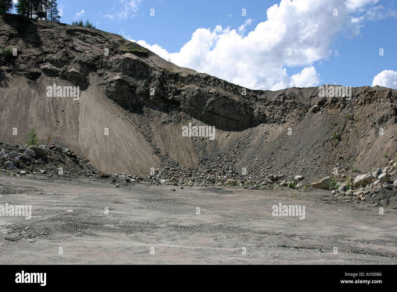 Gravel extraction area Stock Photo - Alamy