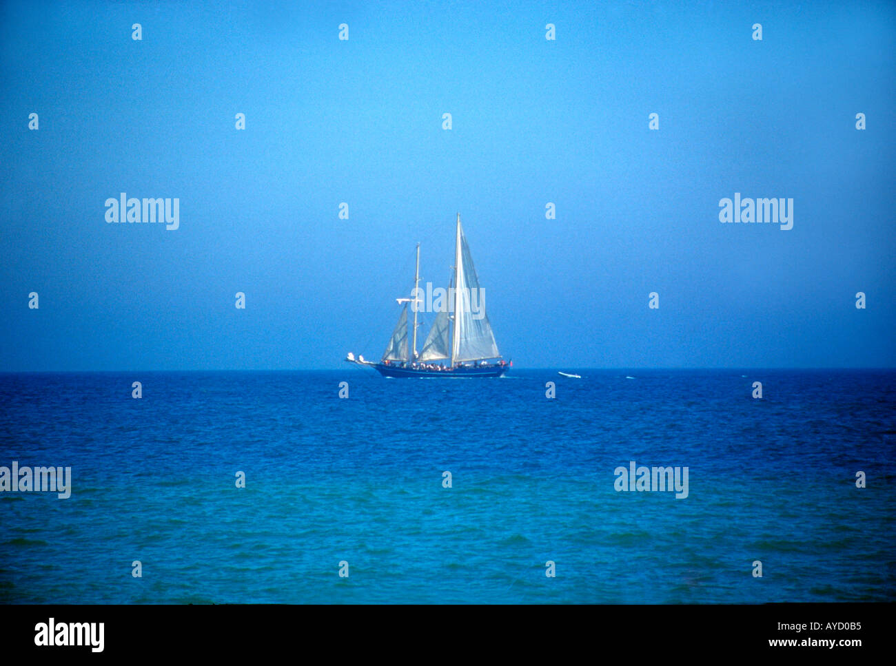 Boat out at Sea Stock Photo - Alamy