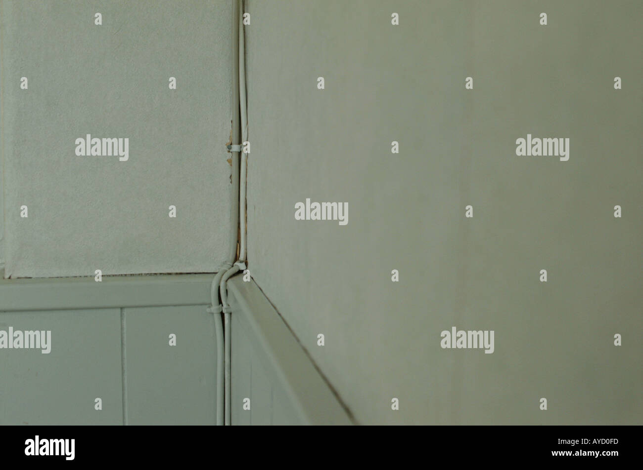 Abstracts of wires in a corner Stock Photo - Alamy