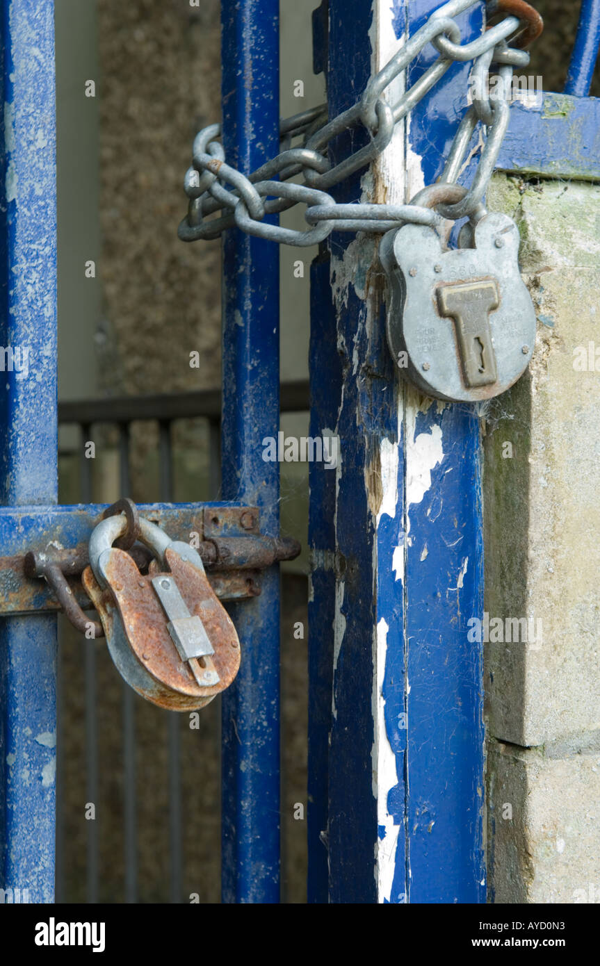 Padlocked Gates High Resolution Stock Photography and Images - Alamy