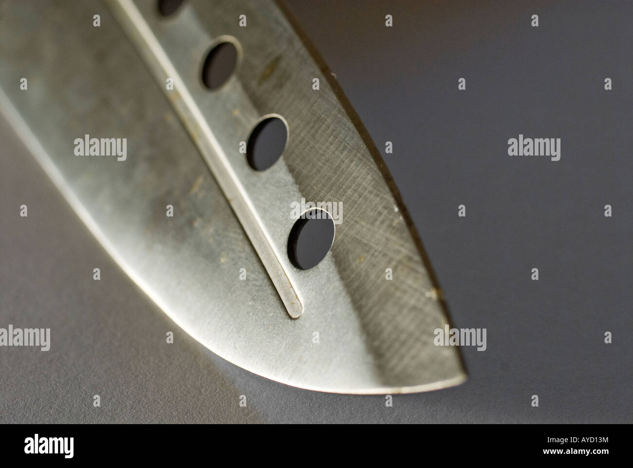 Knife blade close up Stock Photo - Alamy
