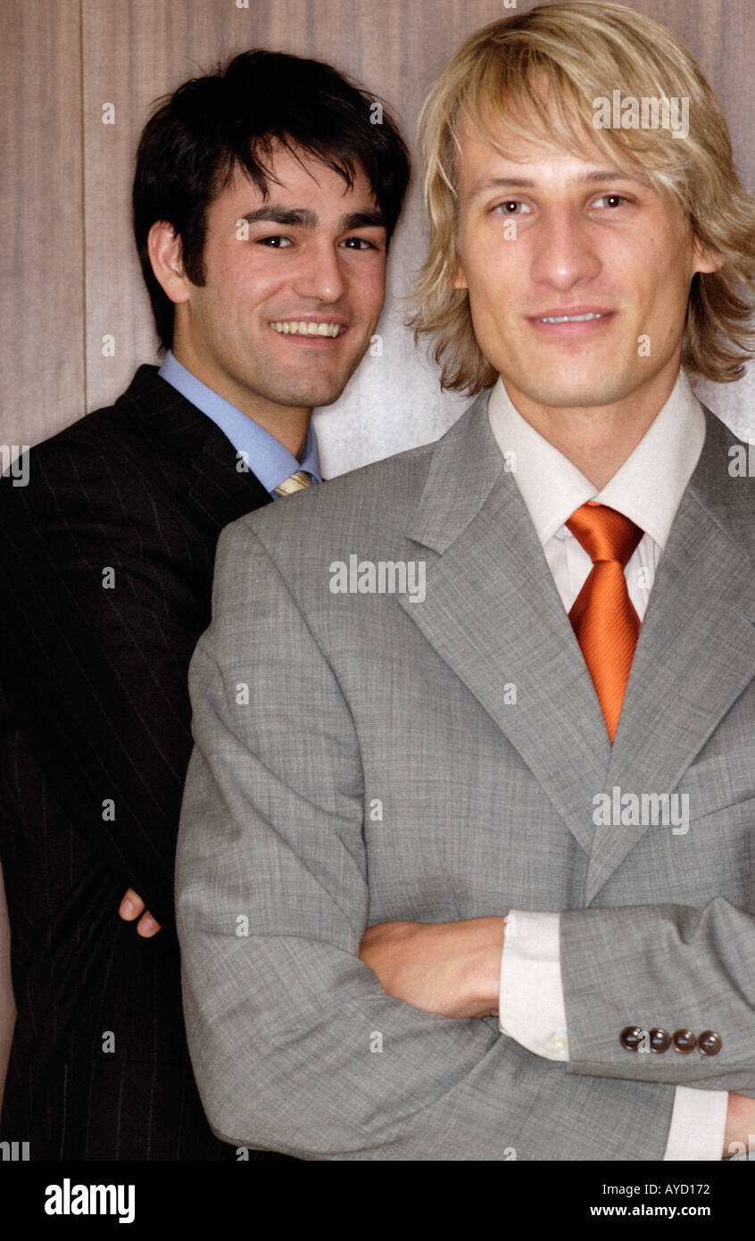 Portrait of two men Stock Photo - Alamy
