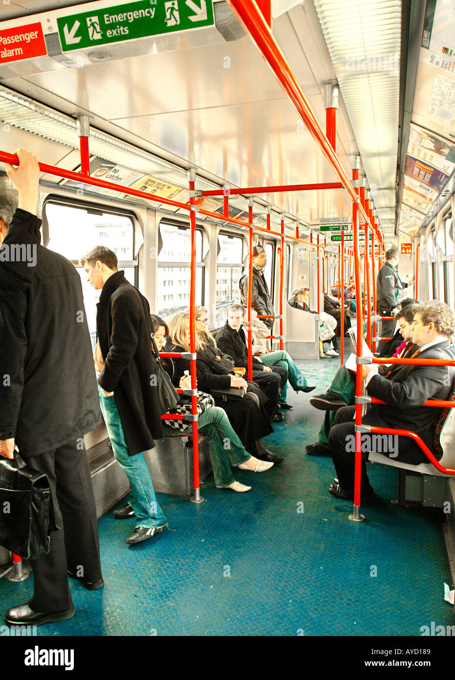 Dlr train interior hi-res stock photography and images - Alamy