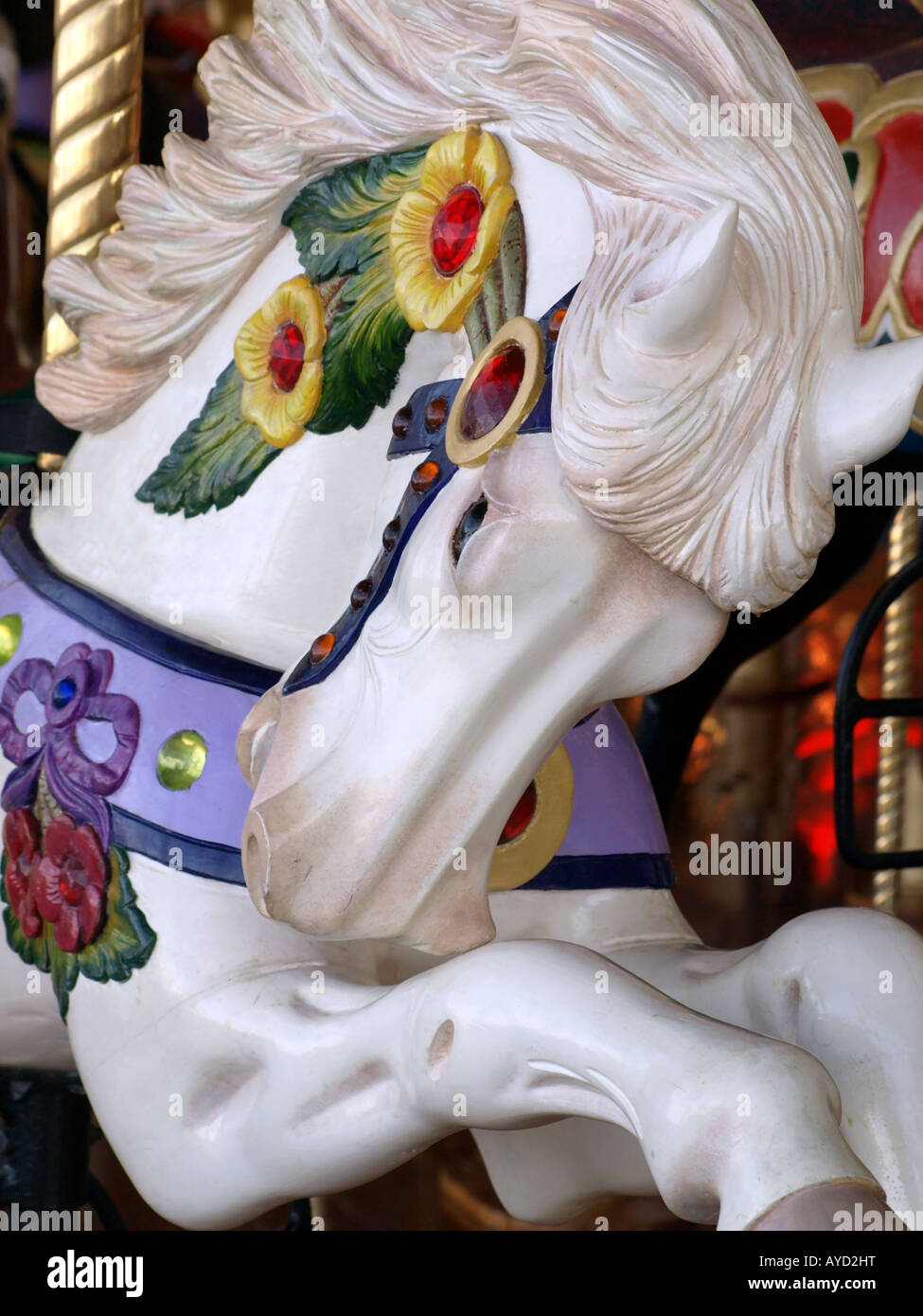 Stock image of a carousel horse head Stock Photo - Alamy