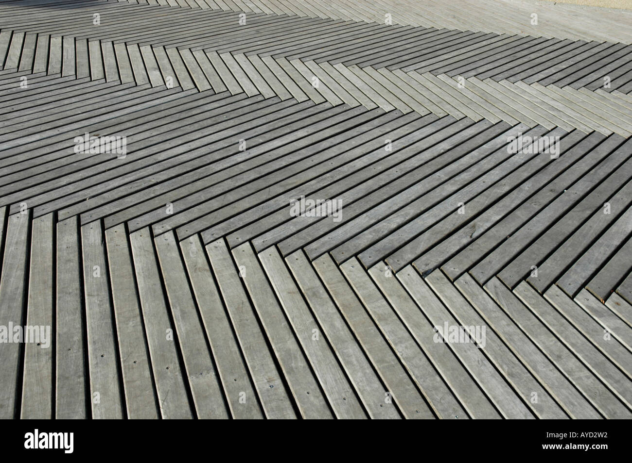 Background Image of grey wooden slat pavement Stock Photo - Alamy