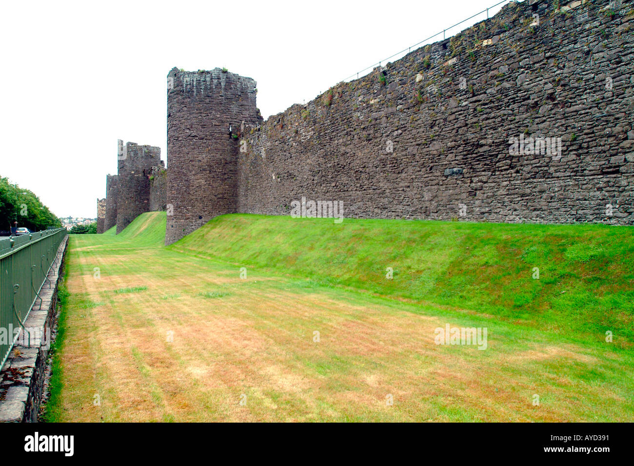 Conwy town walls Wales Stock Photo - Alamy