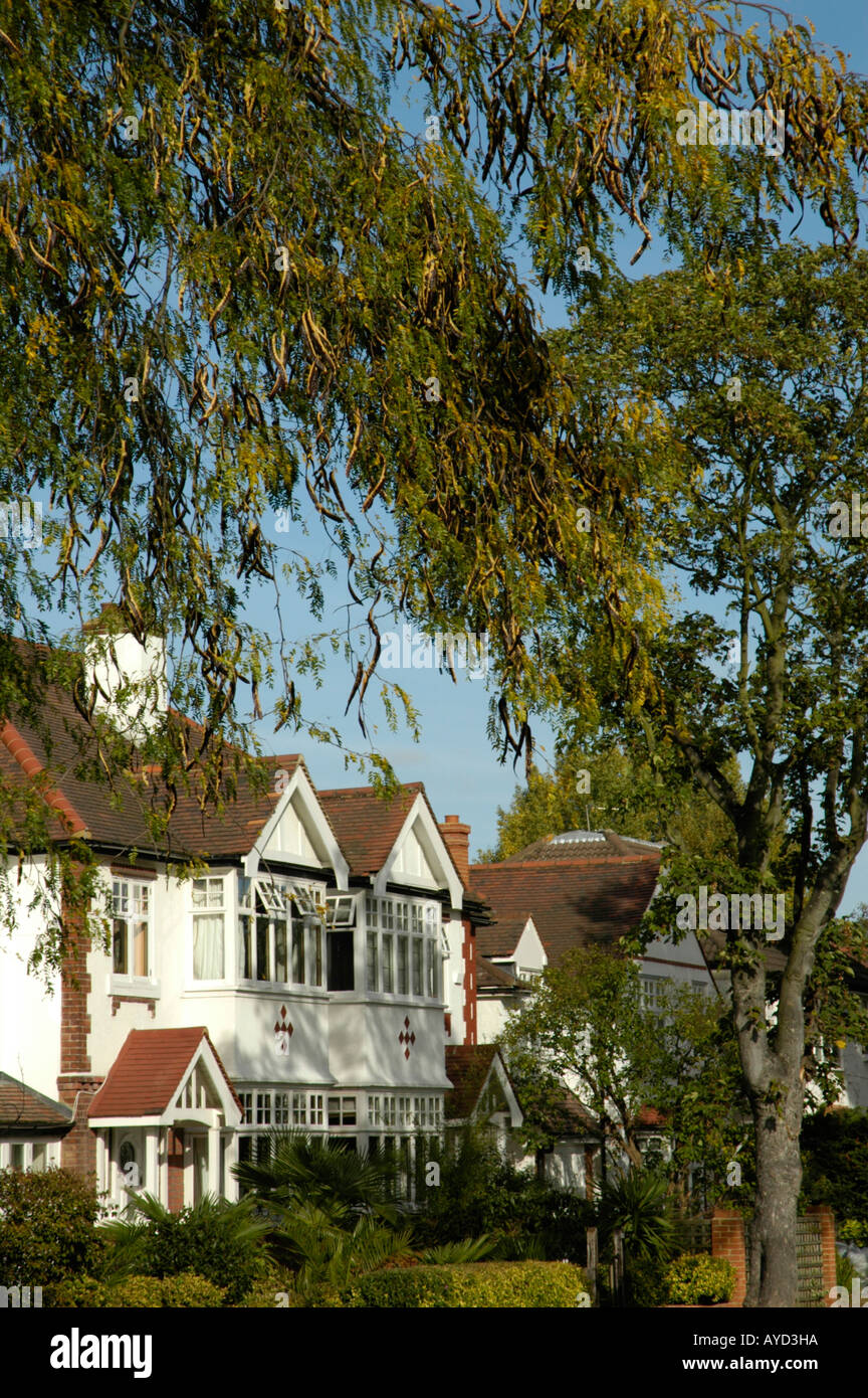Typical suburban houses in Chiswick London England Stock Photo - Alamy