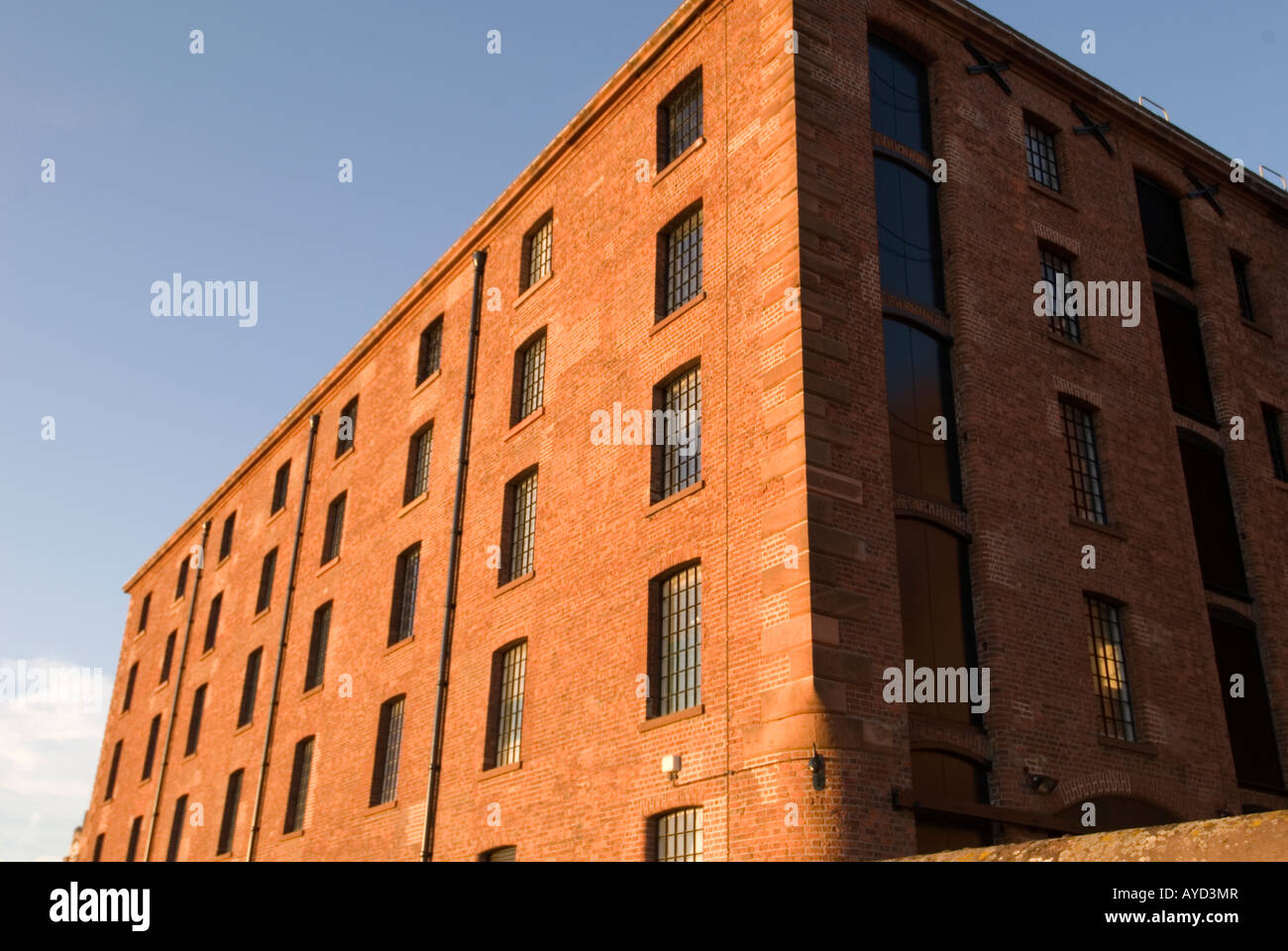 Red brick converted warehousing, Liverpool, England, UK Stock Photo - Alamy