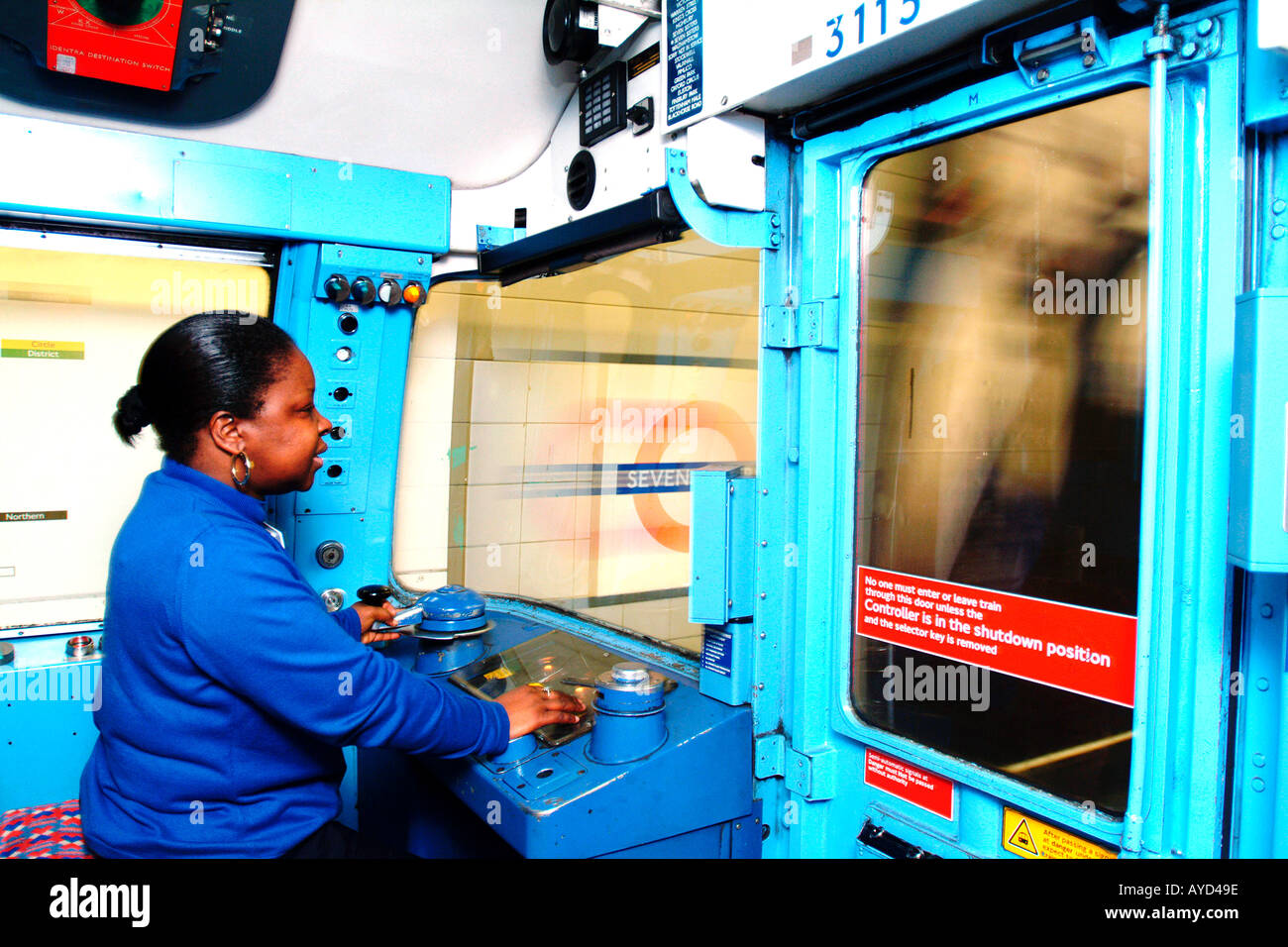 London underground train driver hi-res stock photography and images - Alamy