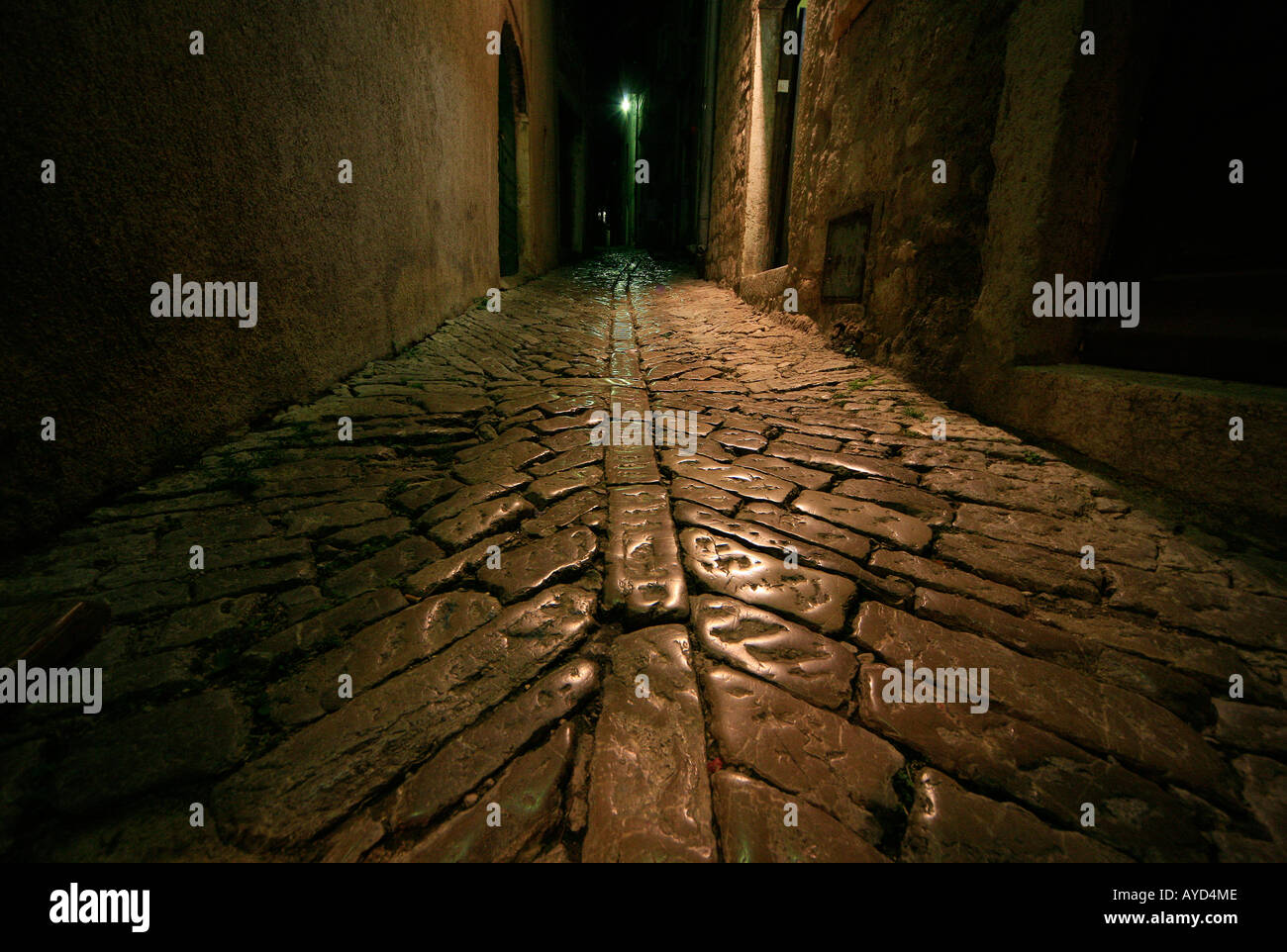 Old stone alley in Krk Town, Krk island, Croatia Stock Photo - Alamy