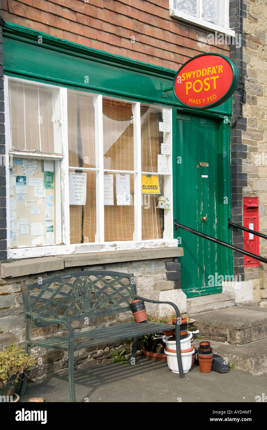 post office New Radnor village Powys Mid Wales, exterior Stock Photo ...