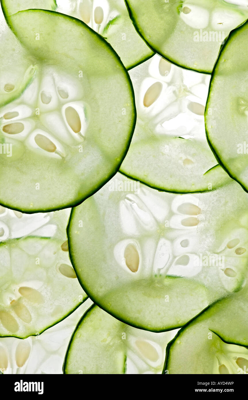Sliced cucumber texture hi-res stock photography and images - Alamy