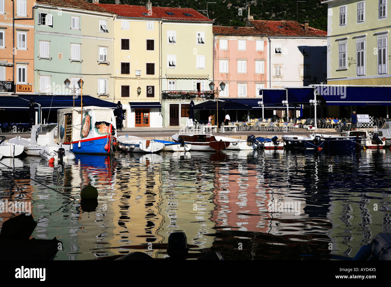 Cres Town harbour, Cres island, Croatia Stock Photo - Alamy