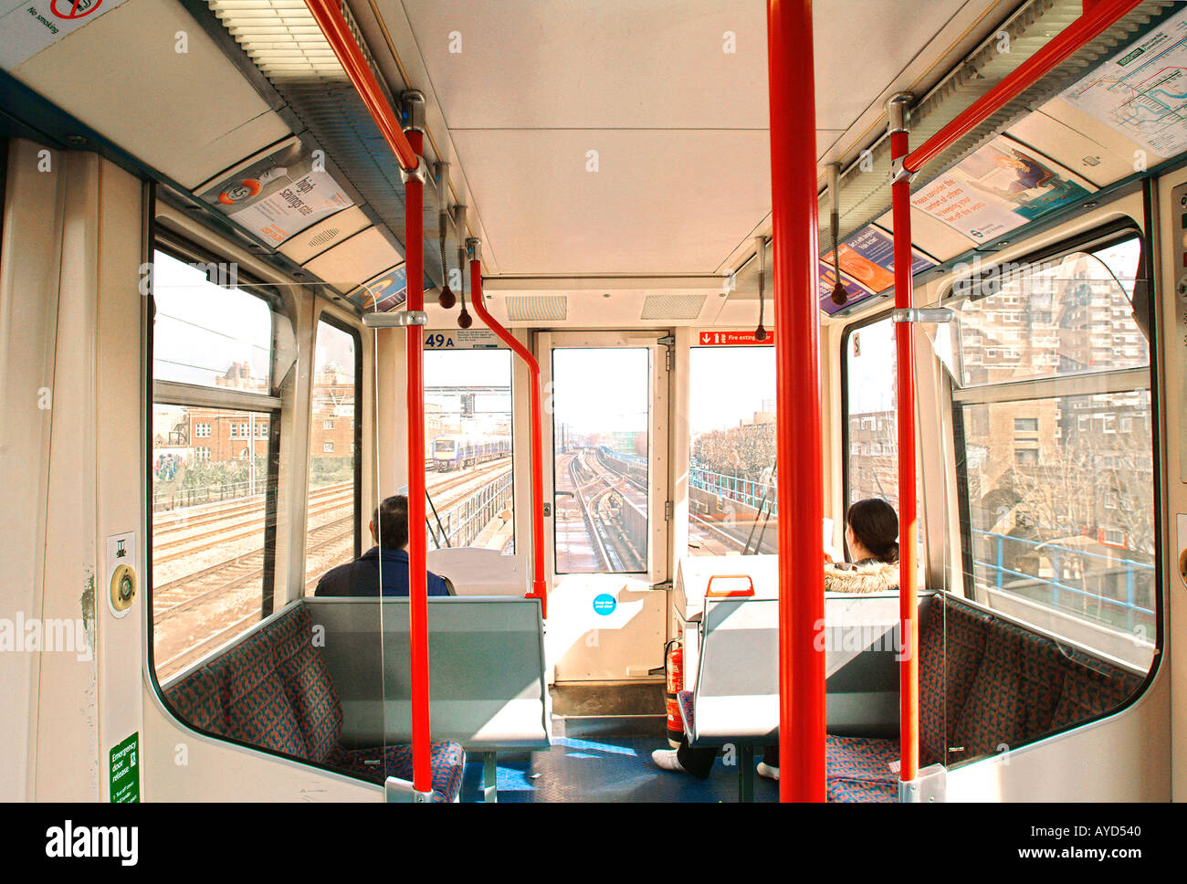 DLR carriage interior London United Kingdom Stock Photo - Alamy